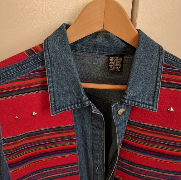 Jackets & Coats | Vtg Pendleton Blanket Style Jean Jacket M | Poshmark